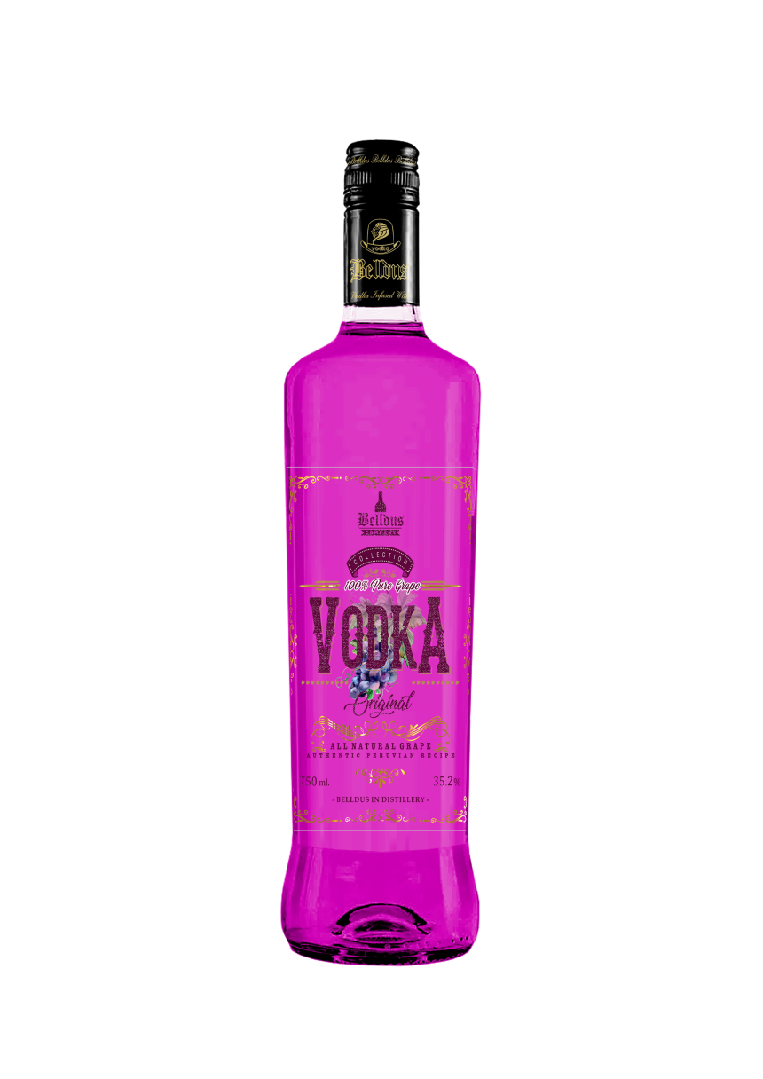 VODKA BELLDUS CON SABOR UVA GRAPE UVINA - Belldus Company